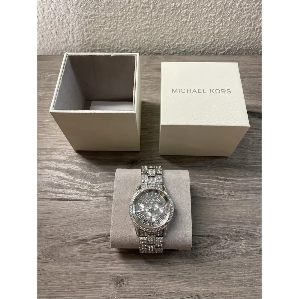 Michael Kors | Accessories | Michael Kors Mk6788 Brynn Pav Silver ...